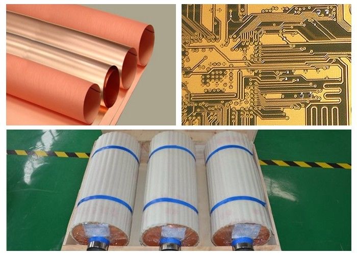 Single Side Type Copper Foil Sheet 18 Micron Width 530 Mm With High ...